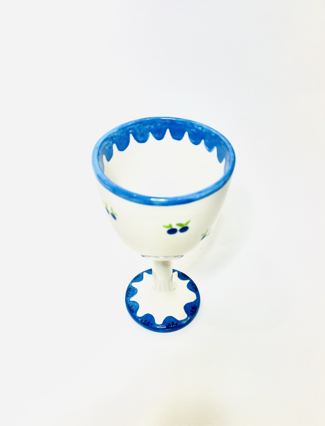 Blueberry Ceramic Goblet - Rainbows Pottery Studio
